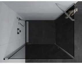 Mexen Pretoria sprchový kout s otočnými dveřmi 100 x 120 cm, grafitově černá, Chromovaná - 852-100-120-01-40
