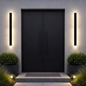 Exteriérové ​​nástěnné LED svítidlo Wow, 1x LED 20w, 3CCT, černá, (120 cm)
