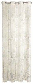 ZATEMŇOVACÍ ZÁVĚS NA KROUŽCÍCH LIMITED COLLECTION LUNA2 140X250 CM BÍLÁ
