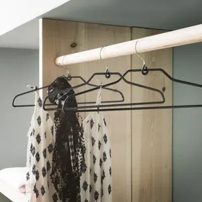 Compactor Sada 3 ks ramínek s protiskluzovým povrchem šedá / Ramínko /
