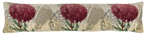 Boma Trading Ozdobný těsnicí polštář do oken Chryzantéma fialová, 90 x 20 cm