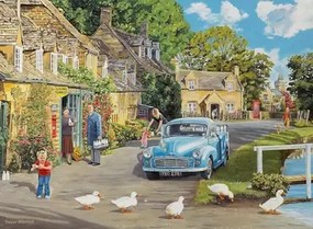 Ravensburger Puzzle Happy Days č. 9: Vesnický život / 4x500 dílků / od