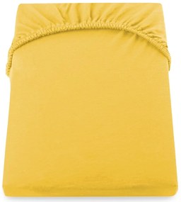 DecoKing - Prostěradlo Jersey - Amber - Žluté