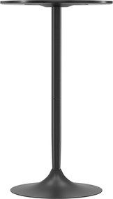 HOMCOM Barový stůl bistro Ø60 x 102 cm Kulatý stůl pro večírek nebo bar, černý | Aosom