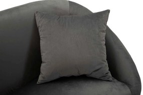 Designová pohovka Caerwyn 137 cm šedá / stříbrná
