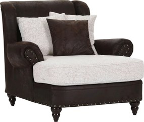 XXXLutz XXL KŘESLO, textil, tmavě hnědá, béžová Landscape - Křesla klasická - 001877071102
