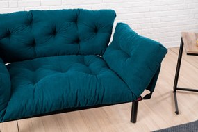 Atelier del Sofa 2-místná pohovka Nitta - Petrol Blue, Modrá