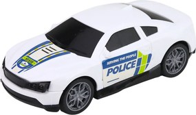 LEAN Toys Policejní souprava: Nákladní auto, odtahovka, auto, vrtulník, světla, zvuky