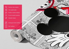 Dětská vliesová fototapeta na zed' Mickey Mouse Temné Komiksy, Disney | 90 x 202 cm | DFTDNV 5462