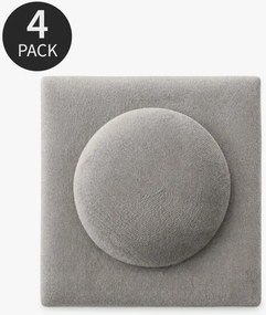 Sinsay - Čalouněné nástěnné panely ve tvaru kostek 4 pack - šedá