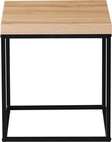 Autronic Konferenční stolek CT-V2004 40x40 cm Odstín: Staré dřevo
