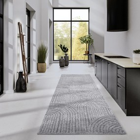 ELLE Decoration, Běhoun Gallery 106091 Light Grey z kolekce Elle, 80x240, šedá, ložnice