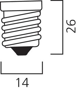 Diolamp SMD LED reflektorová žárovka matná R50 7W/E14/230V/6000K/650Lm/120°