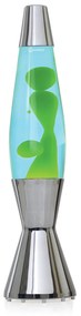 Mathmos S169W + TEL1202 Astrobaby, originální lávová lampa, 1x28W, modrá se zelenou lávou, 43cm