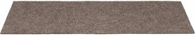 Schodové rohože samolepicí 15 ks 60 x 25 cm béžové obdélníkové 326921
