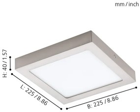 Eglo 96679 - LED RGBW Stmívatelné stropní svítidlo FUEVA-C LED/15,6W/230V BT