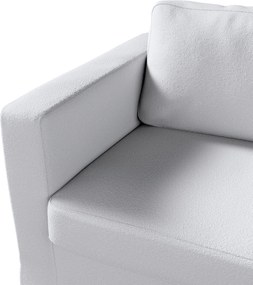 Potah na pohovku IKEA  Karlstad 3-místná, nerozkládací, dlouhý barva bílá látka pletený vzor