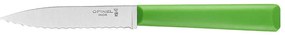 Opinel Les Essentiels+ N°313 vroubkovaný nůž na zeleninu 10 cm, zelená, 002354
