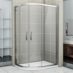 NATALI 120x90 Clear Sprchová zástěna asymetrická