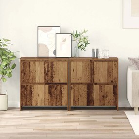 Konzole 2 ks Staré dřevo 70 x 41 x 75 cm Kompozitní dřevo 3393513