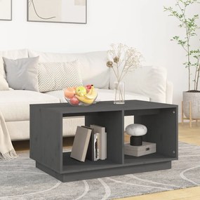 vidaXL Konferenční stolek 80 x 50 x 40 cm masivní borové dřevo [814435] Barva: Černá