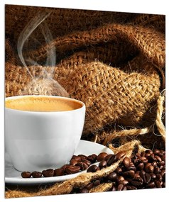 Obraz šálku kávy  (40x40 cm)