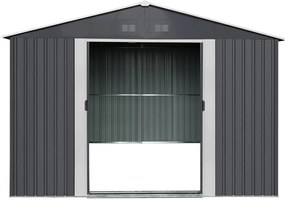 Riwall PRO RMSA 8x10 Anthracite zahradní domek kovový 3 x 2,4 m se sedlovou střechou antracit