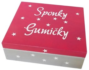 Dětská dřevěná šperkovnice s 9 přihrádkami