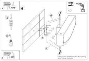 Nástěnné LED svítidlo Jorun 60, 1x LED 8w, 4000k, g