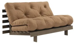 sofa ROOT by Karup - 140*200 cm carob (hnědá) + futon mocca 755