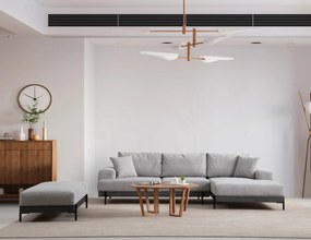 Hanah Home Rohová pohovka ETI šedá pravá 280 cm