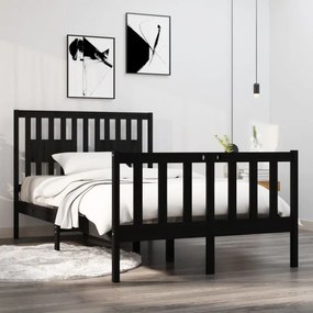 Rám postele černý masivní dřevo 120 x 190 cm Small Double,  3104102 HangarStore.cz
