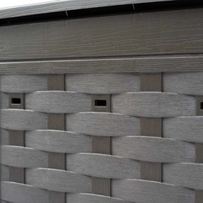 Zahradní kompostéry 3 ks hnědé 60x60x83 cm 900 l plast ratan 278918