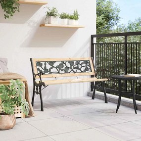 Zahradní lavice 2 -Seater 116 x 54 x 73 cm dřevo Hnědá 319570