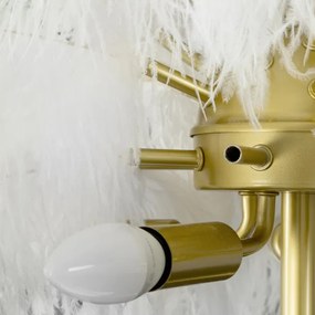 Dekorační lampa FERI 1 01 bílá / zlatá