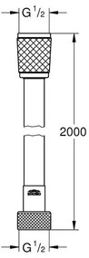 Grohe Vitalioflex Comfort Sprchová hadice 200 cm, chrom 27173002