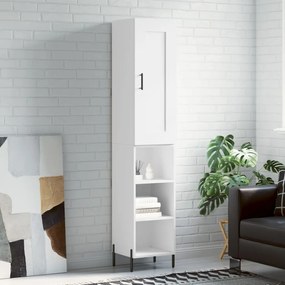 Skříň highboard bílá 34,5 x 34 x 180 cm kompozitní dřevo