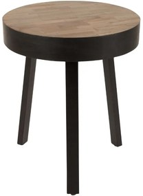 White Label Dřevěný odkládací stolek WLL SURI ROUND 45 cm