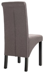 Jídelní židle 4 ks taupe textil,  276981
