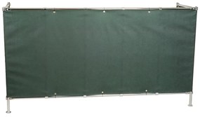 Balkonová zástěna OSLO zelená, výška 90 cm, šířka různé rozměry MyBestHome Rozměr: 90x500 cm rozteč 25 cm