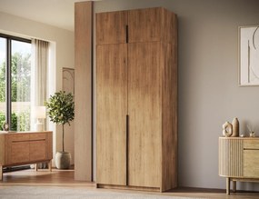 ADRK Furniture Bregma II s nástavcem Skříň s otočnými dveřmi ADRK-W-BREG-100-AB