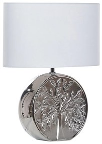 Keramická stolní lampa stříbrná KHERLEN Beliani