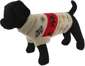 Dog Fantasy Svetr Winter Tale béžová / Svetr pro psy / Se soby / L / 5