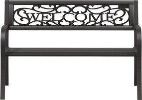 vidaXL Zahradní lavice 125 cm ocel [317133] Barva: Černá