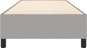 Rám postele s boxspringem světle šedá 100 x 200 cm textil 3120838