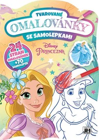 JIRI MODELS Omalovánky tvarované + samolepky Disney Princezny 2