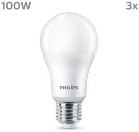 Philips LED žárovka E27 13W 1521lm 2700K matná 3ks