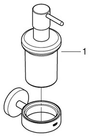 GROHE 411952430 - Dávkovač tekutého mýdla START 160 ml černá