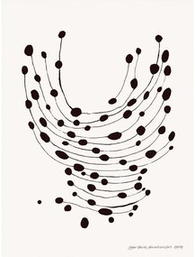 Plakát 30x40 cm Dancing Dots – Leise Dich Abrahamsen – The Poster Club