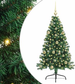 Umělý osvětlený vánoční stromeček Zelená 150 cm PVC 3397002